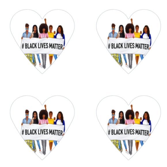 Office | Blm Stickers Heart Black Lives Matter Heart | Poshmark